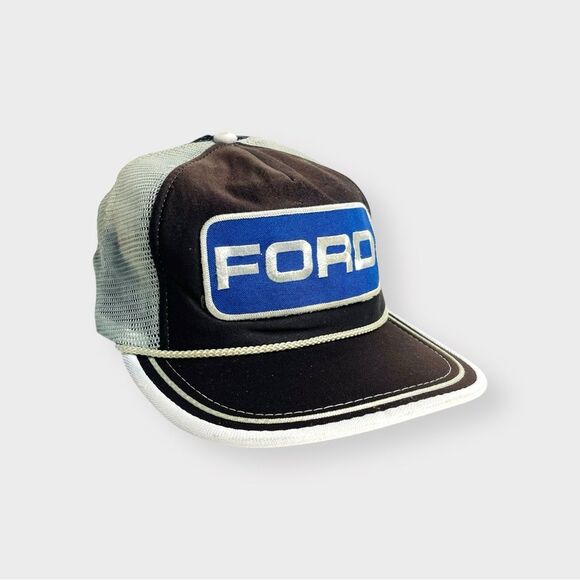 Accessories | Vtg7s 80s Ford Trucker Snapback Hat Motors Rope Car ...